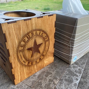 Texas Tissue Box Cover - Etsy