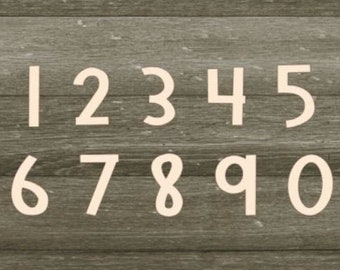 2 34 Wooden Number 9, Wood Number, 9, Cutout Shape, Silhouette, Gift ...
