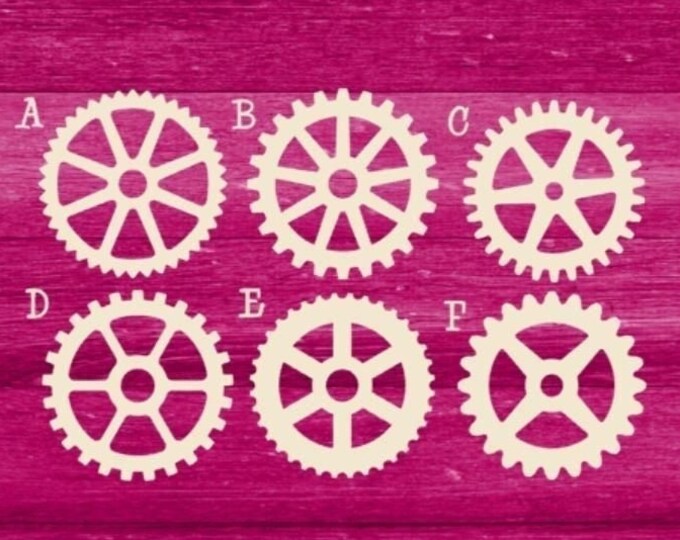 Laser Cut Unfinished DIY Round Gear Blanks, Unfinished Wood Gear Cut ...