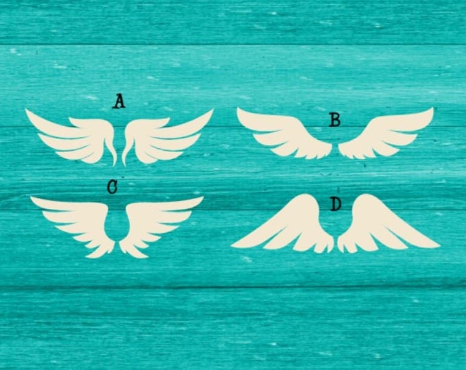 Angel Wing Cutouts Wing Laser Cutout - Etsy