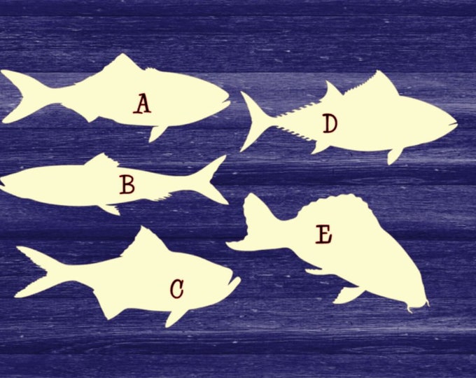 Laser Cut Unfinished DIY Fish Blanks, Unfinished Wood Fish Cut Out ...