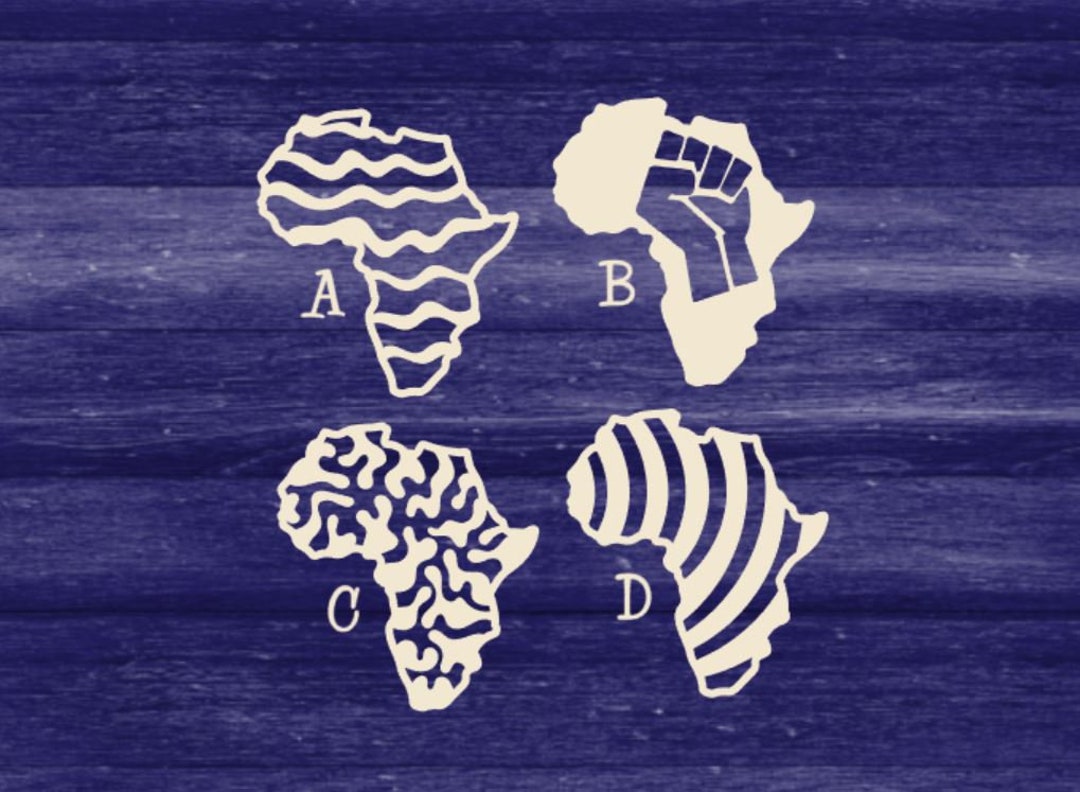 Laser Cut Unfinished DIY Africa Blanks, Unfinished Wood Africa Cut Out ...