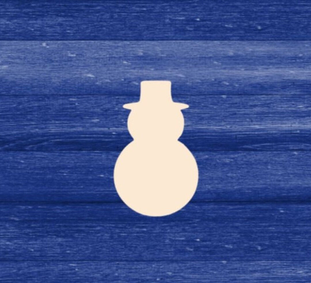 Laser Cut Unfinished DIY Wood Snowman Blanks, Unfinished Wood Christmas ...