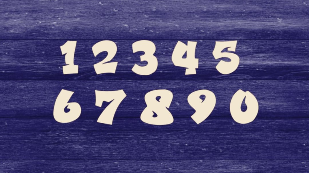 Wood Cut-out Numbers DIY Wood Numbers Laser Cut Wood - Etsy