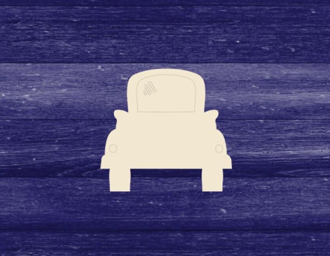 Laser Cut Unfinished DIY Back of Truck Blank, Unfinished Wood Truck Cut ...