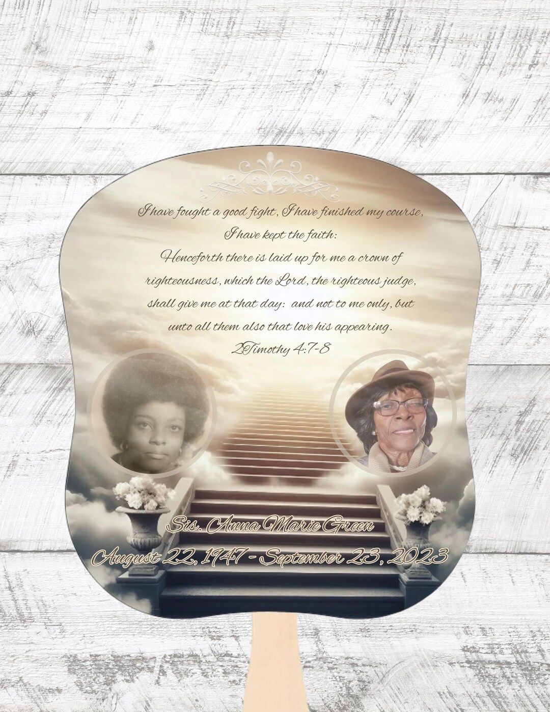 Funeral Fans, in Loving Memory Fans, Memorial Fans, Keepsake Fans ...