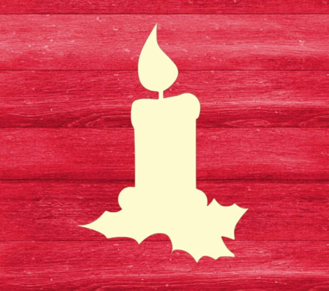 Laser Cut Unfinished DIY Wood Christmas Candle Blanks - Etsy