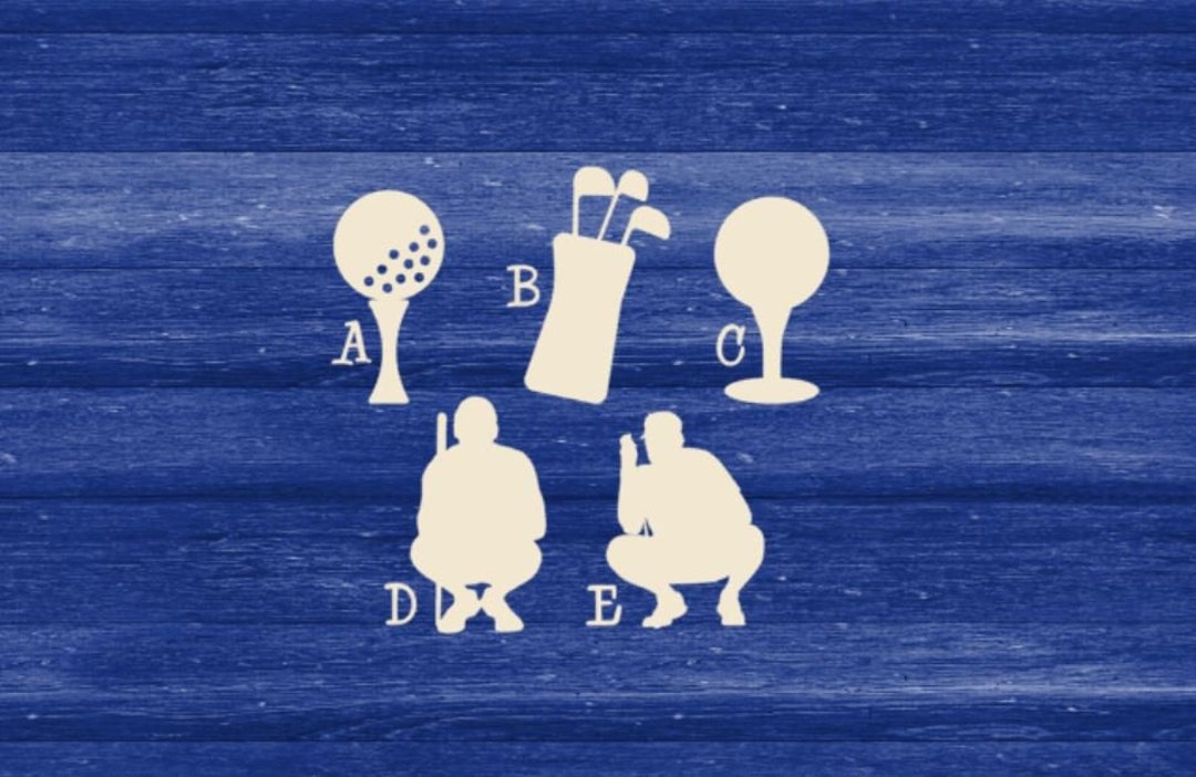 Unfinished Golf Blanks, Unfinished Wood Golf Cut Out, Laser Golf Sign ...