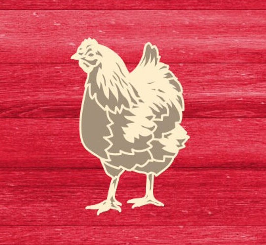 Laser Cut Unfinished DIY 2 Layer Chicken Blanks, Unfinished Wood Cut ...