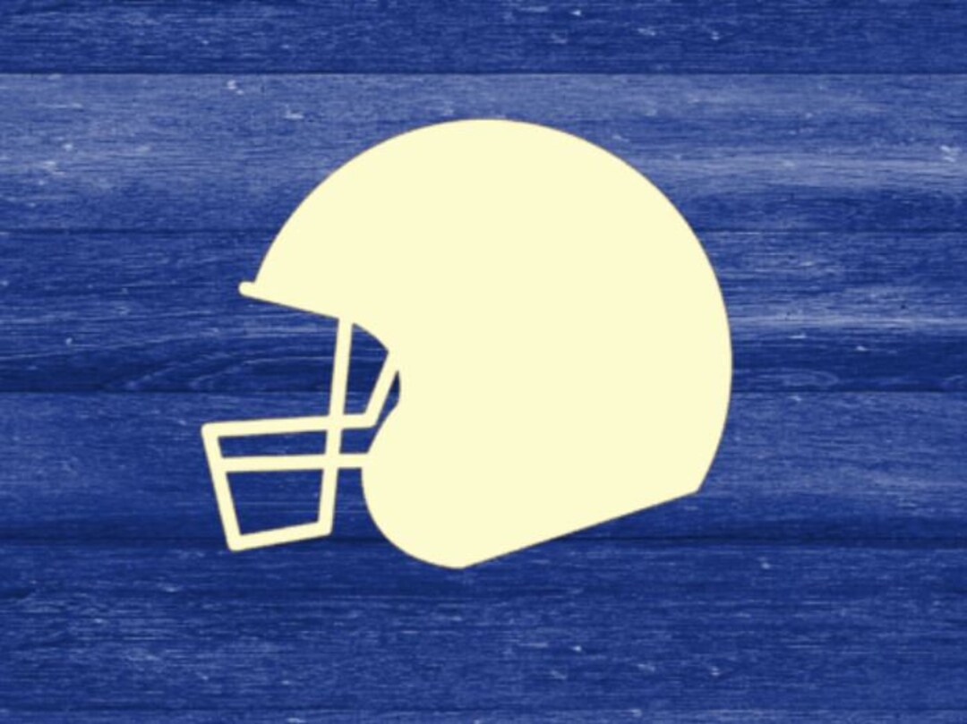 Laser Cut Unfinished Football Helmet Blanks, Unfinished Wood Football ...