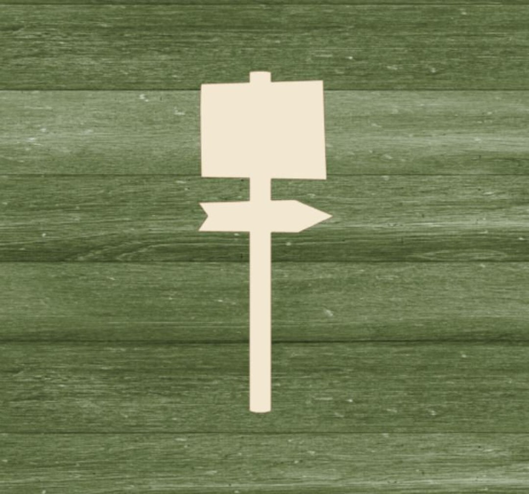 1/4 Thick Laser Cut Road Sign Unfinished Wood - Etsy