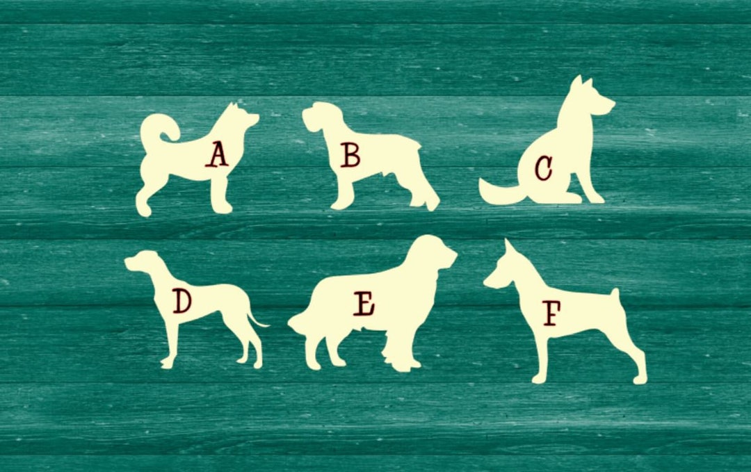 Laser Cut Unfinished DIY Dog Blanks Unfinished Wood Dog Cut - Etsy