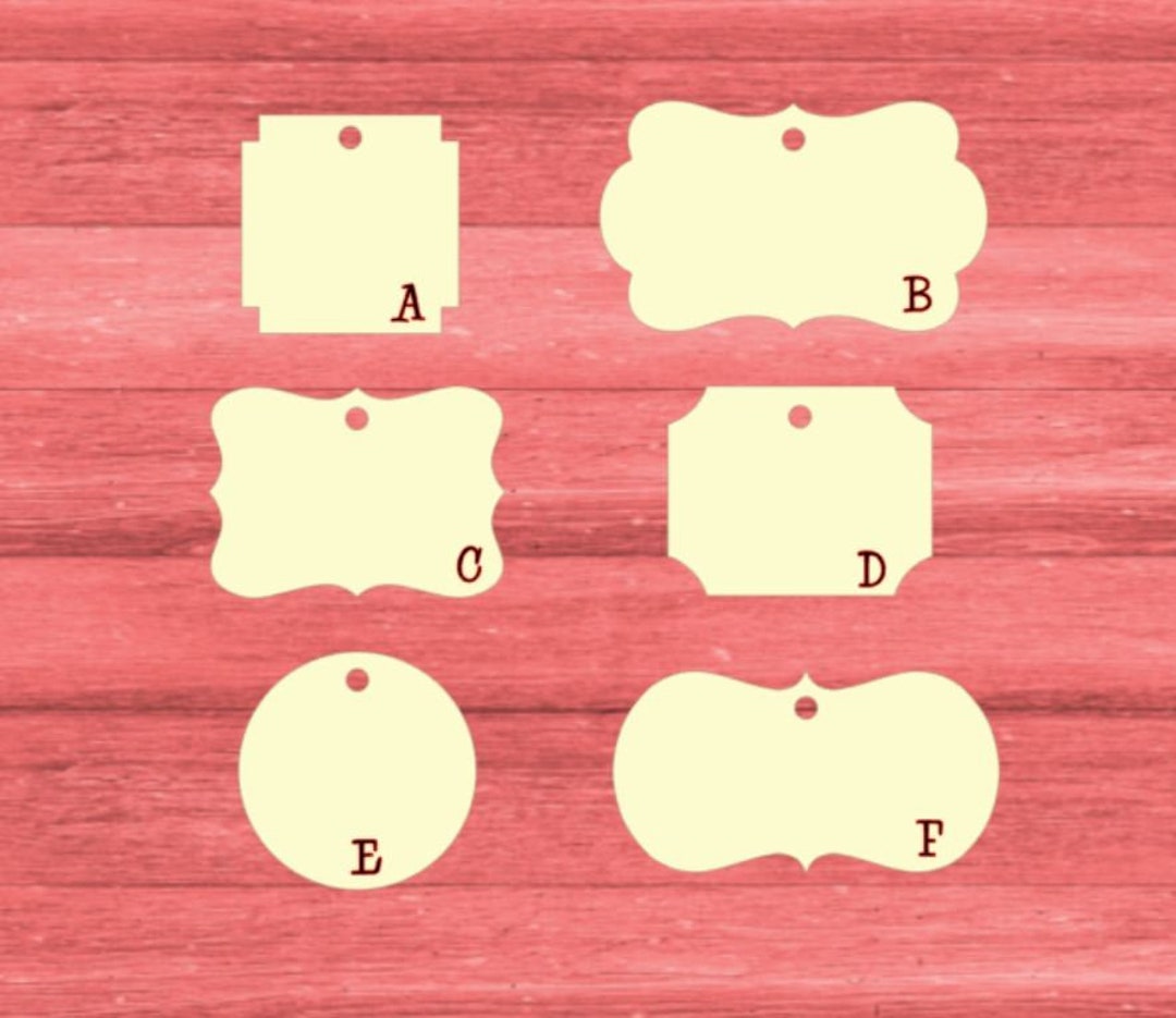 Laser Cut Unfinished DIY Tag Blanks Unfinished Wood Tag Cut - Etsy