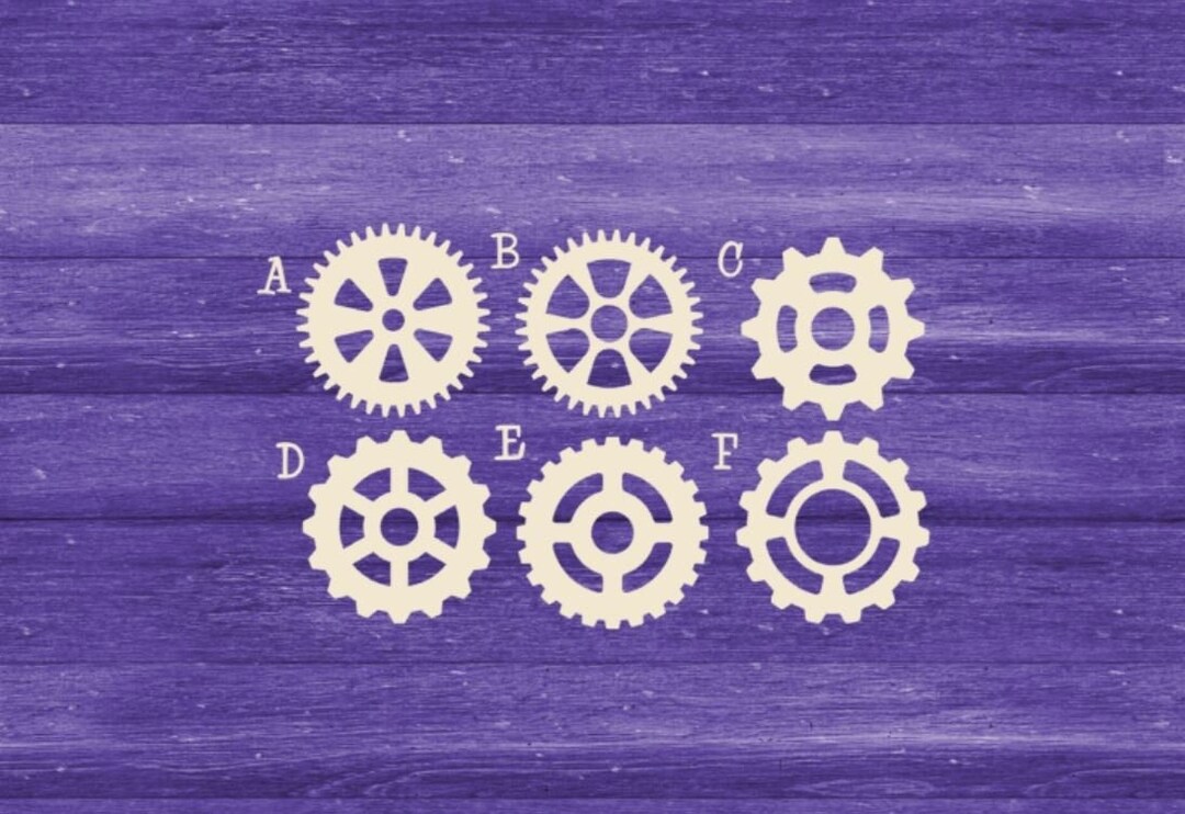 Laser Cut Unfinished DIY Round Gear Blanks, Unfinished Wood Gear Cut ...