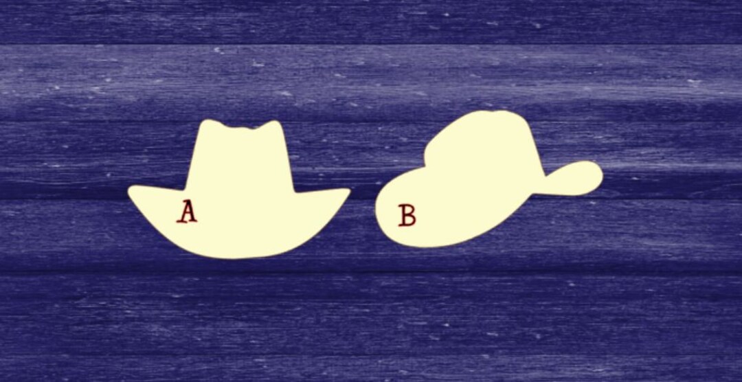 Laser Cut Unfinished DIY Wood Cowboy Hat Blanks Unfinished - Etsy