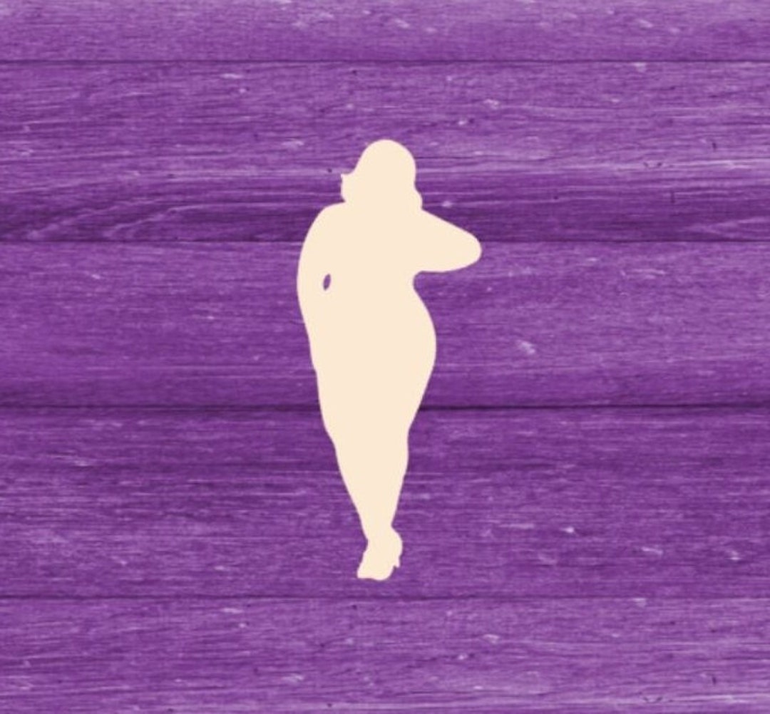 Laser Cut Unfinished DIY Curvy Woman Blanks, Unfinished Wood Curvy ...