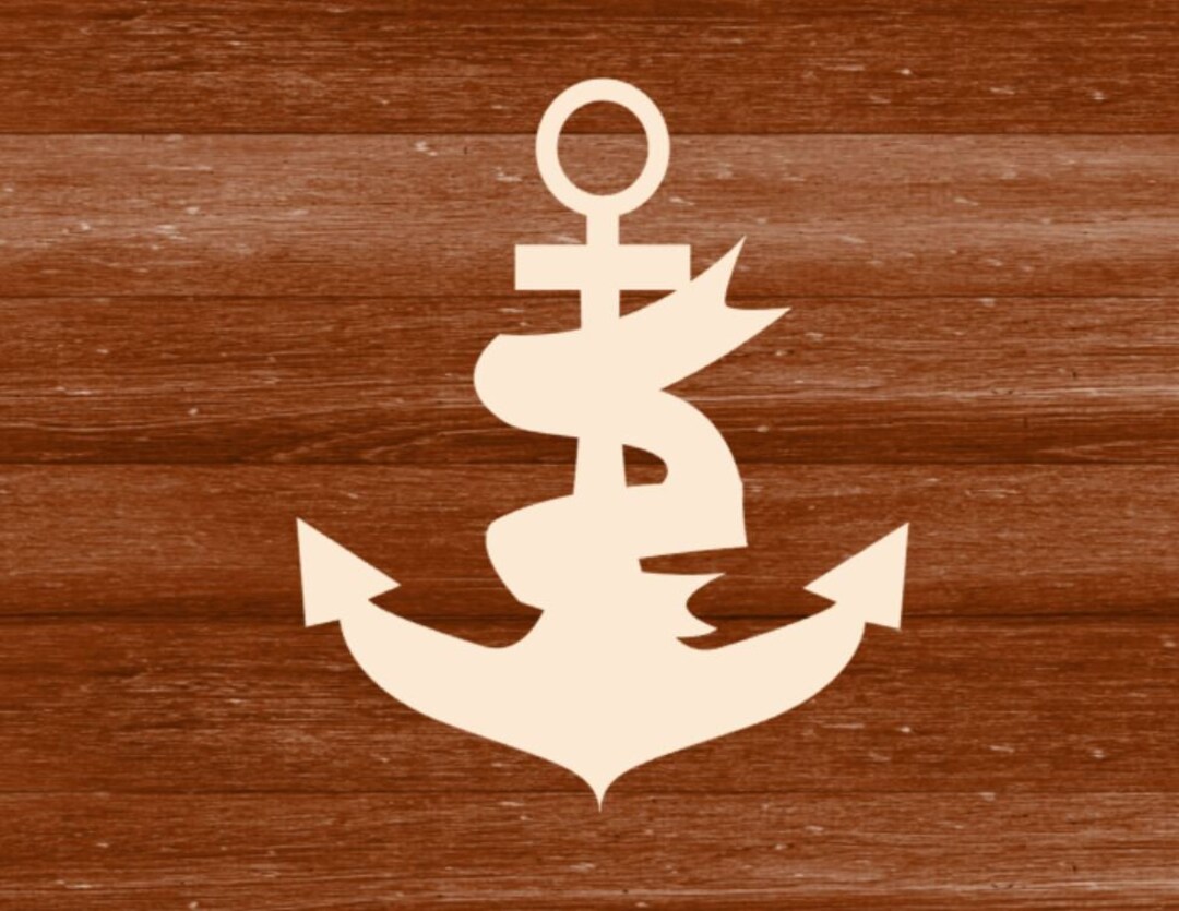 Laser Cut Unfinished 324 Anchor Blanks, Unfinished Wood Anchor Cut Out ...