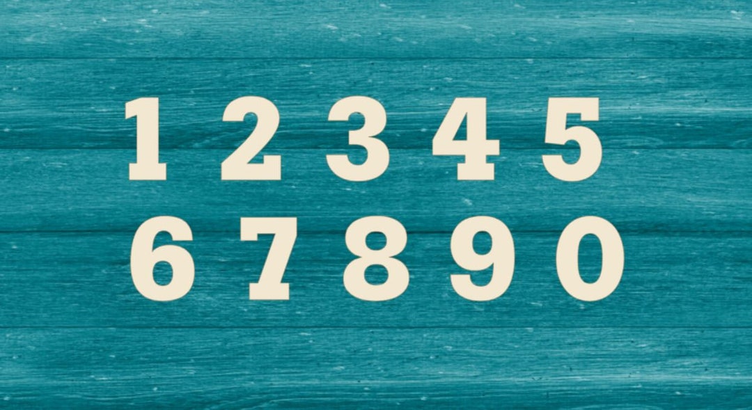 Wood Cut-out Numbers DIY Wood Numbers Laser Cut Wood - Etsy