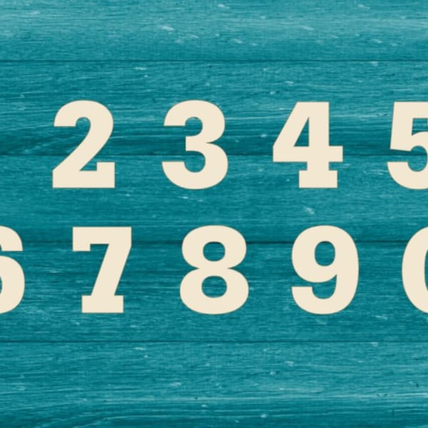 Wood Numbers - Etsy