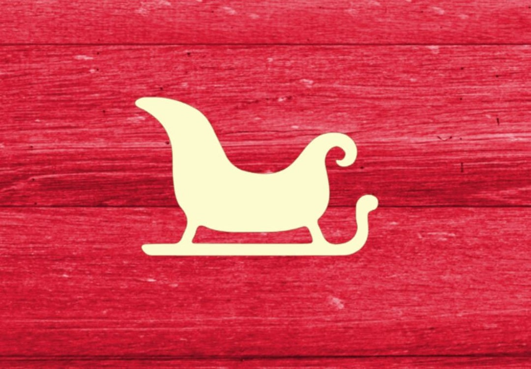 Laser Cut Unfinished DIY Wood Christmas Sleigh Blanks - Etsy