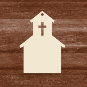 Laser Cut Unfinished DIY Church Blank/ornament, Unfinished Wood Church ...