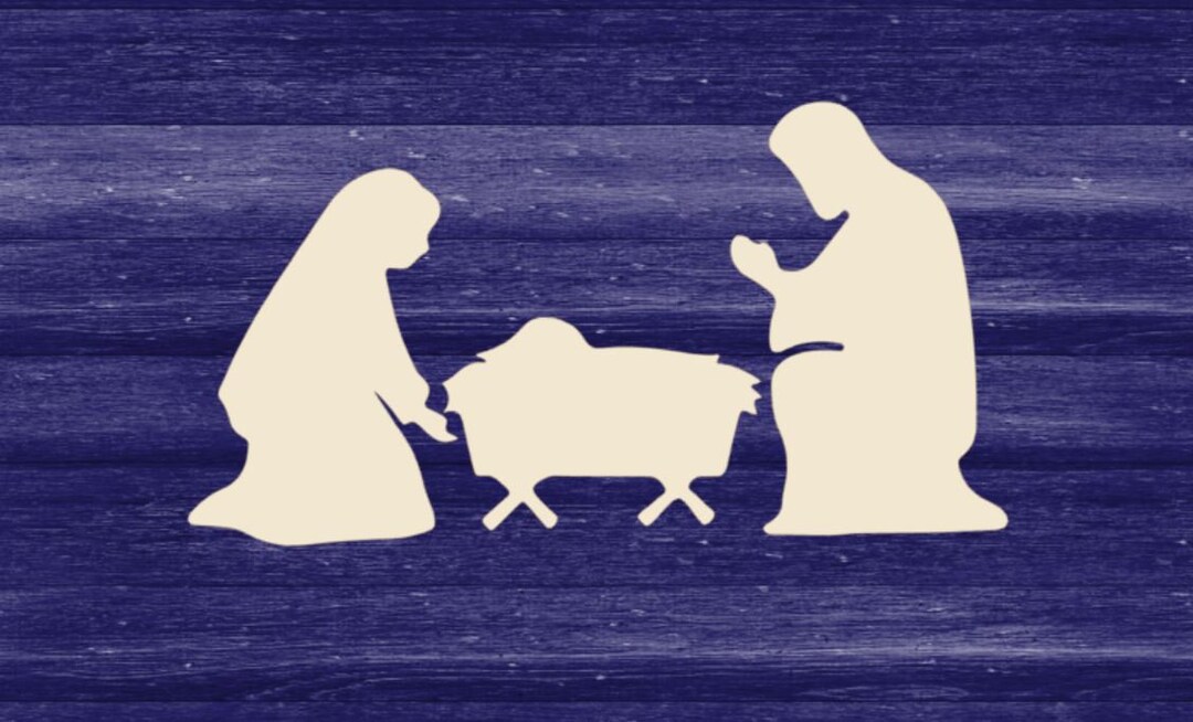 1/8 Thick Laser Cut 4 30 Nativity 3 Piece Set, Unfinished Wood Nativity ...