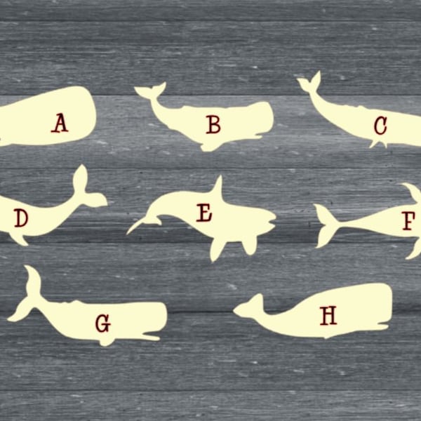 Whale Cut Out - Etsy