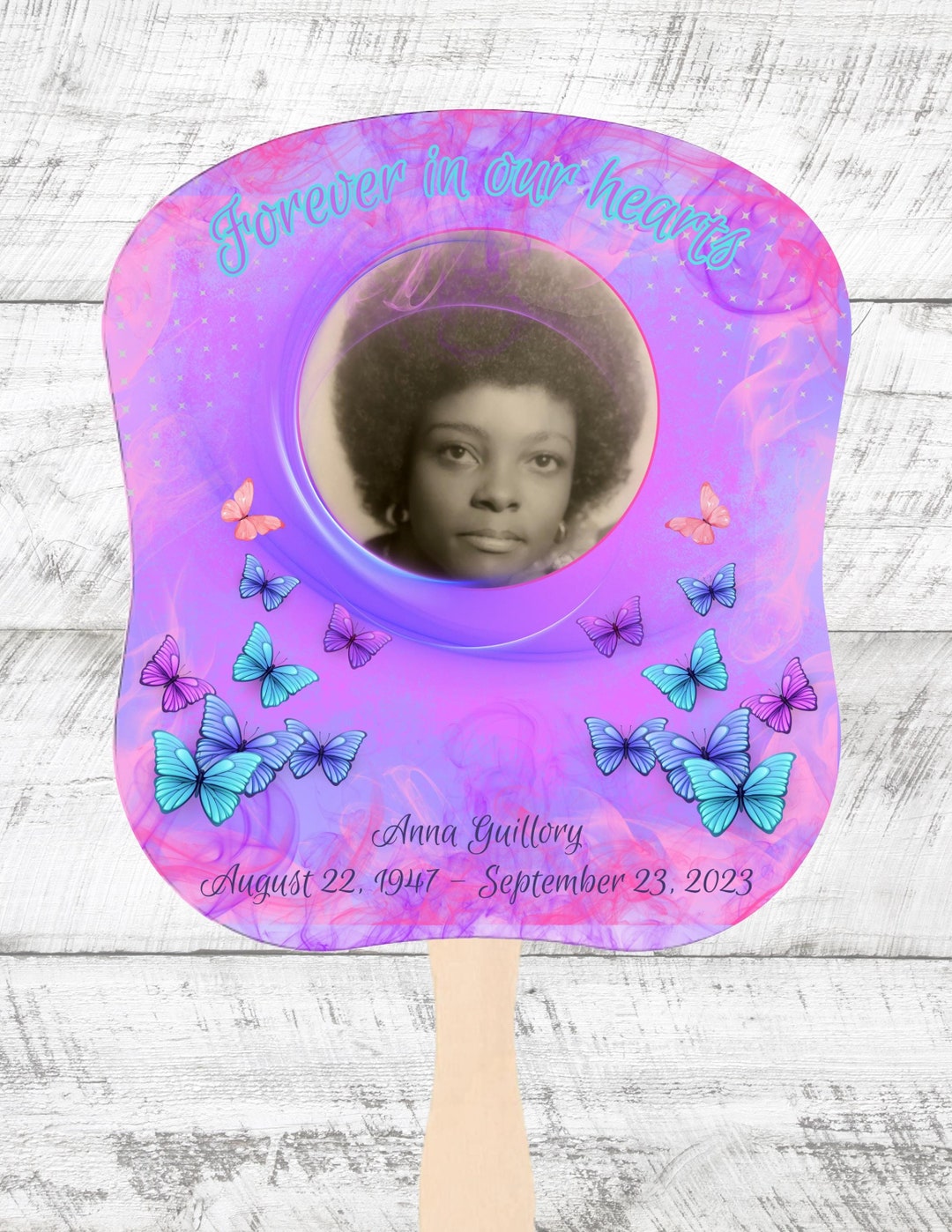 Funeral Fans, in Loving Memory Fans, Memorial Fans, Keepsake Fans ...