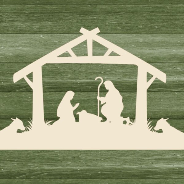 Wooden Nativity - Etsy