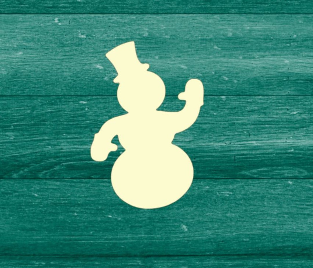 Laser Cut Unfinished DIY Wood Snowman Blanks, Unfinished Wood Christmas ...