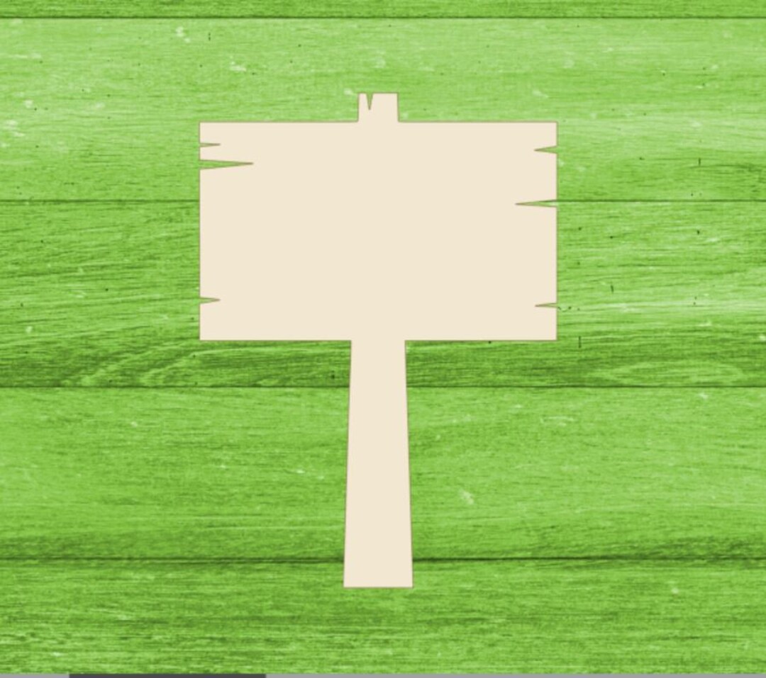 Laser Cut Road Sign, Unfinished Wood Directional Sign Cut Out, Laser ...