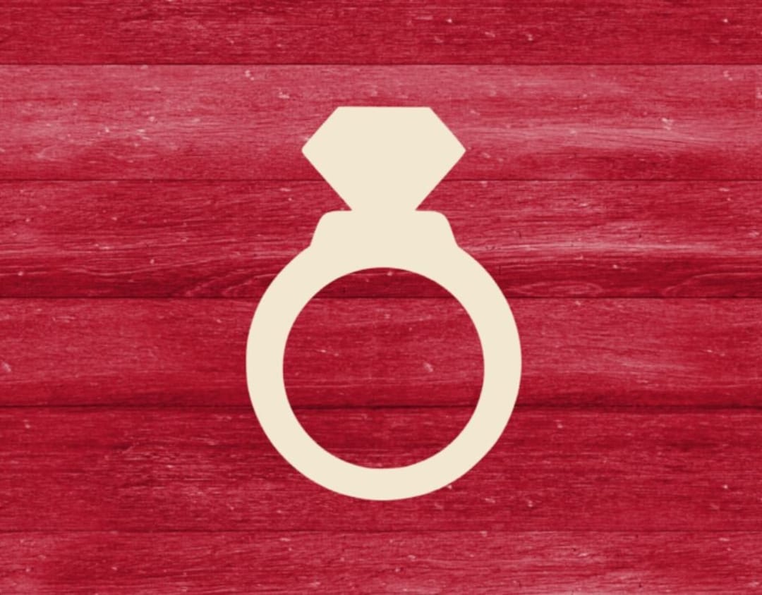 Laser Cut Unfinished DIY Diamond Ring Blanks, Unfinished Wood Diamond ...