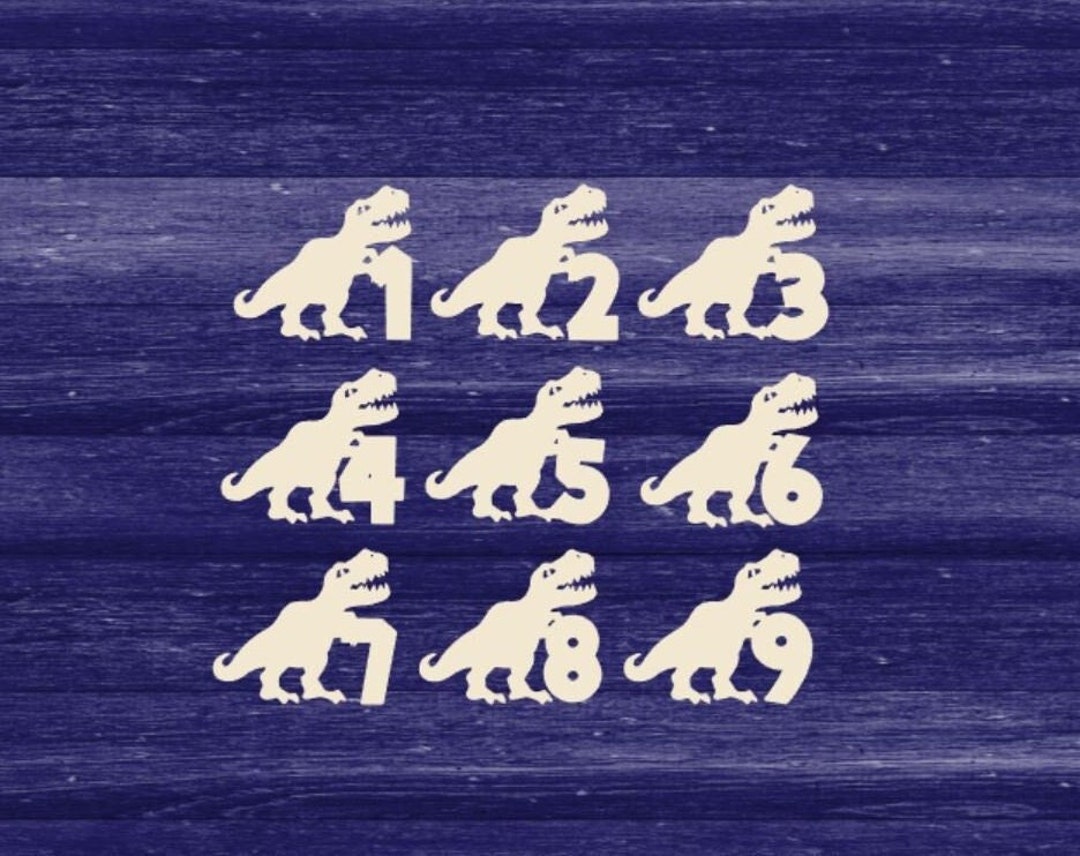 Laser Cut Unfinished DIY Dinosaur Birthday Blanks Unfinished - Etsy