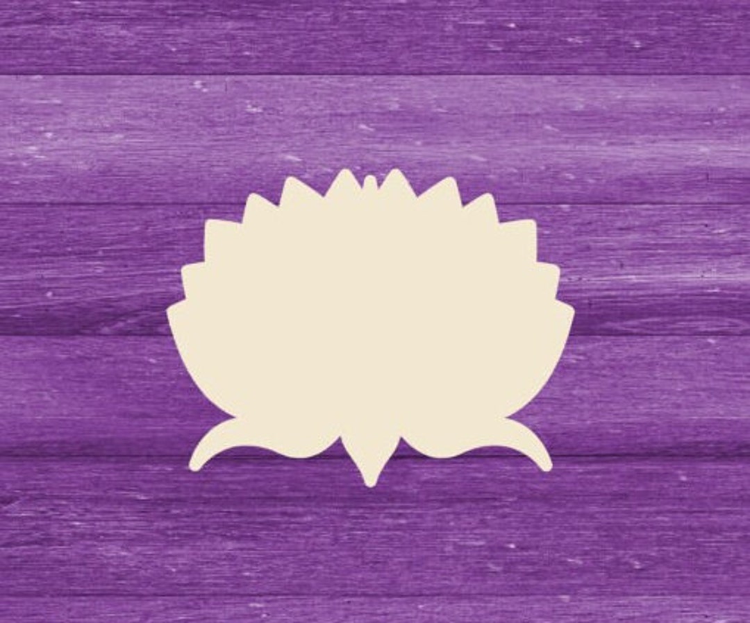 Laser Cut Unfinished DIY Lotus Flower Blanks, Unfinished Wood Lotus ...