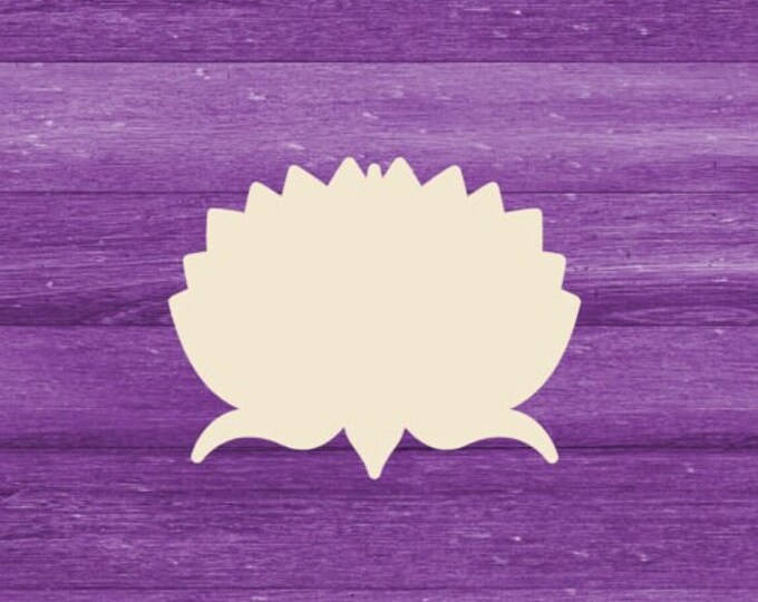 Lotus Yoga Shape, 3 20, Laser Cut Lotus Flower, Unfinished Wood, Wooden ...