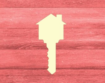 Laser Cut Key Blank Blank Wooden Key Key Sign Realtor Sign - Etsy