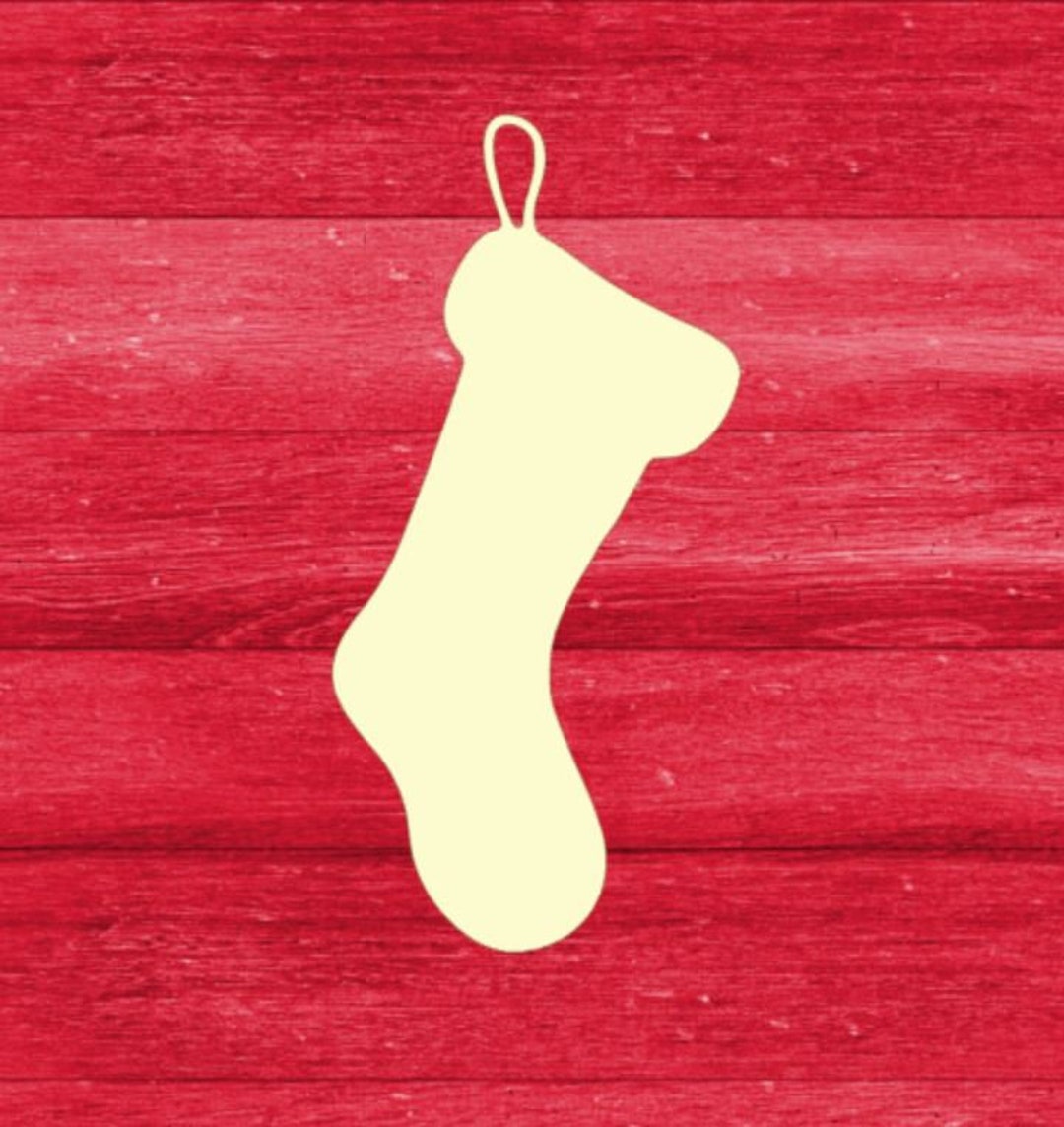 Laser Cut Unfinished DIY Wood Stocking Blanks, Unfinished Wood ...