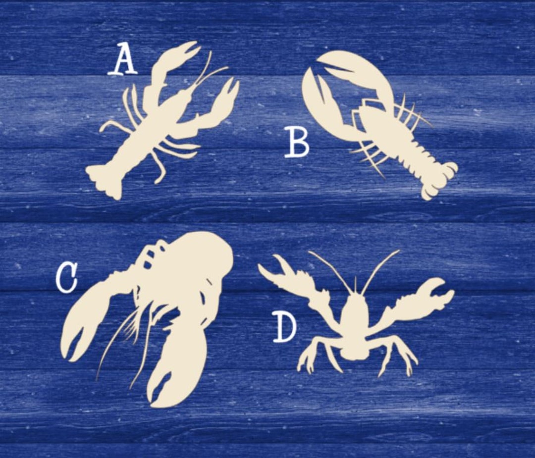 Laser Cut Unfinished DIY Crawfish Blanks, Unfinished Wood Crawfish Cut ...