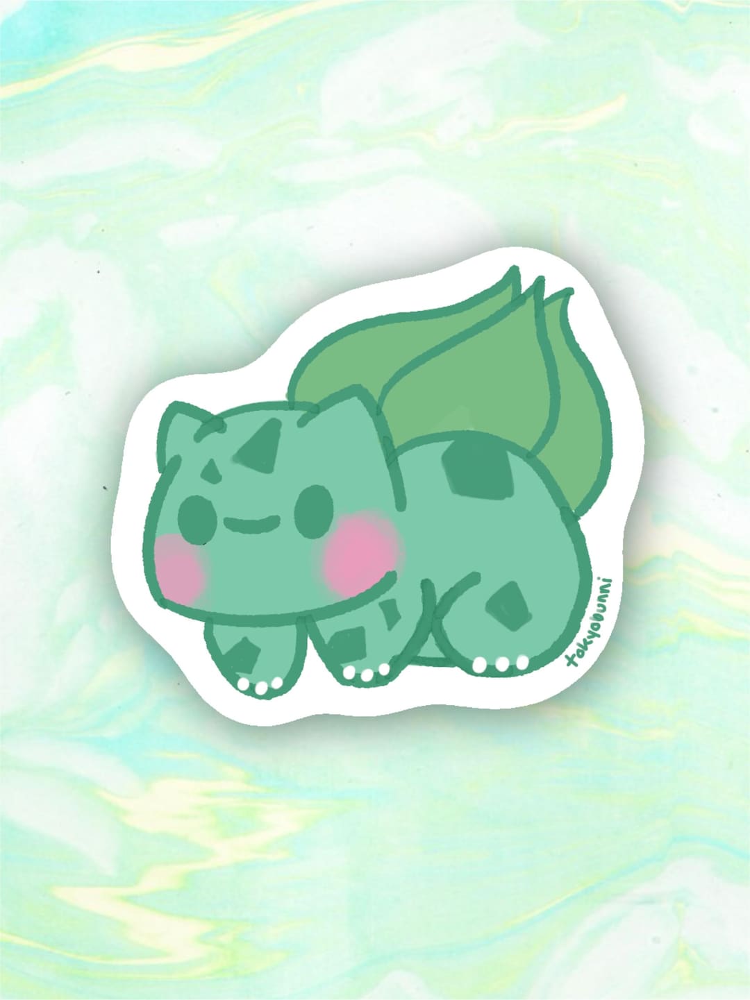 Bulbasaur Pokémon Sticker Fan Art Kawaii Vinyl Sticker - Etsy UK