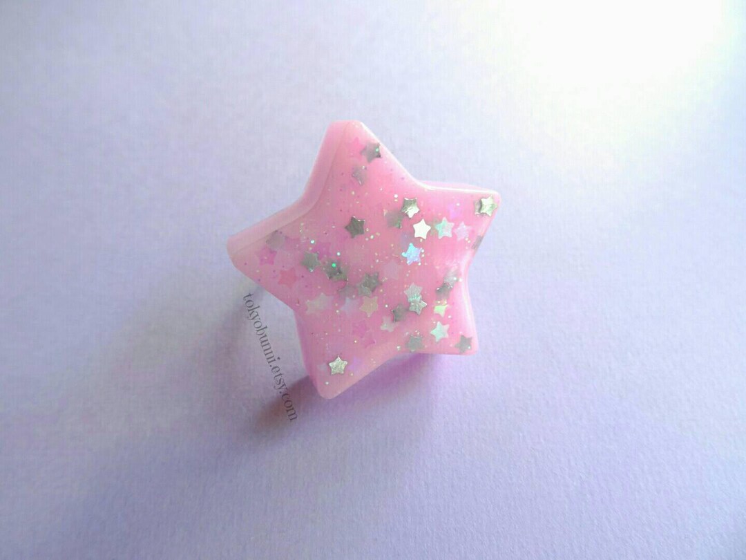 Star Celestial Pastel Pink Ring - Etsy