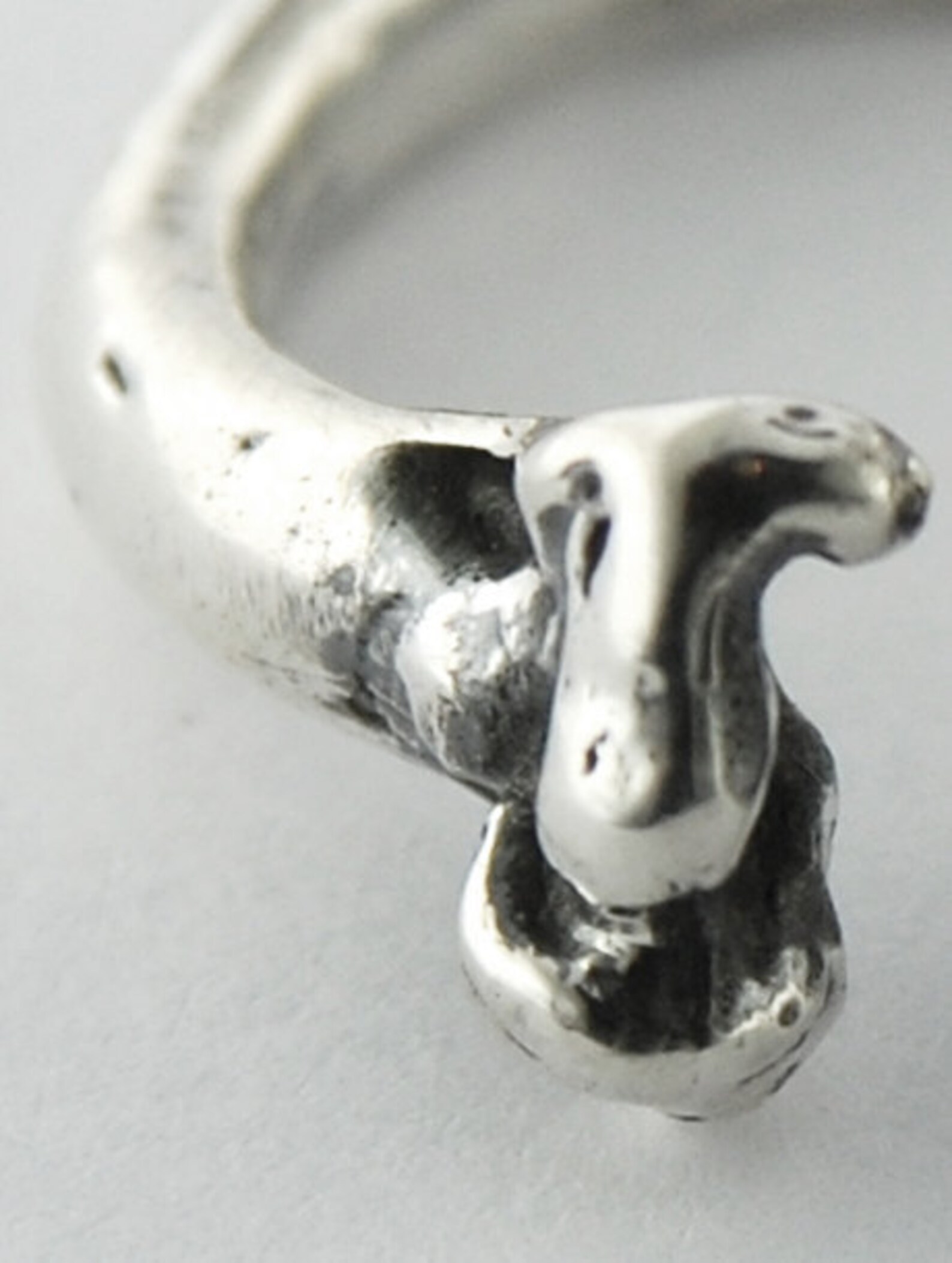 Bone sterling silver ring | Etsy