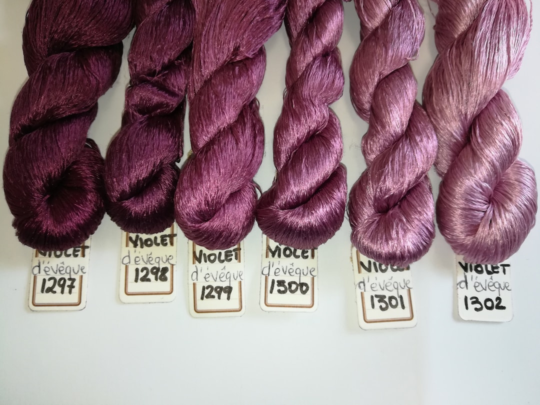 VIOLET D'eveque Silk Yarn for Embroidery - Etsy