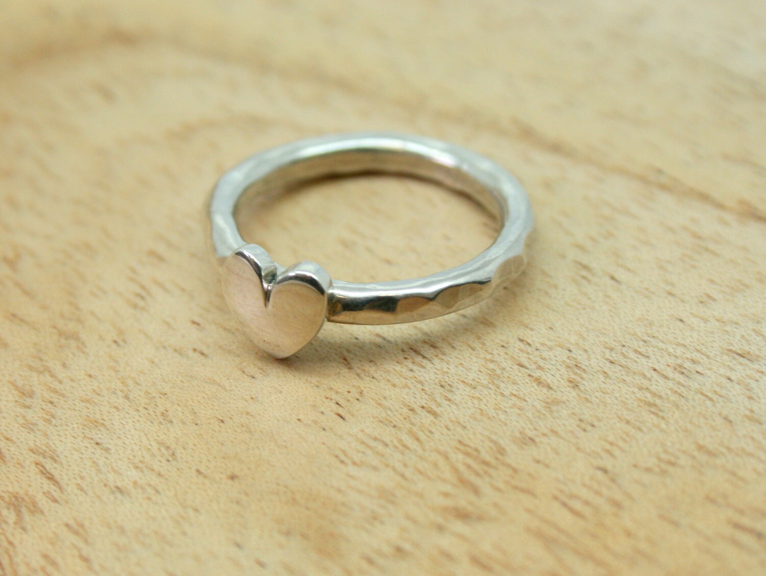 Sterling Silver Heart Ring Sweetheart Ring Chunky Silver - Etsy