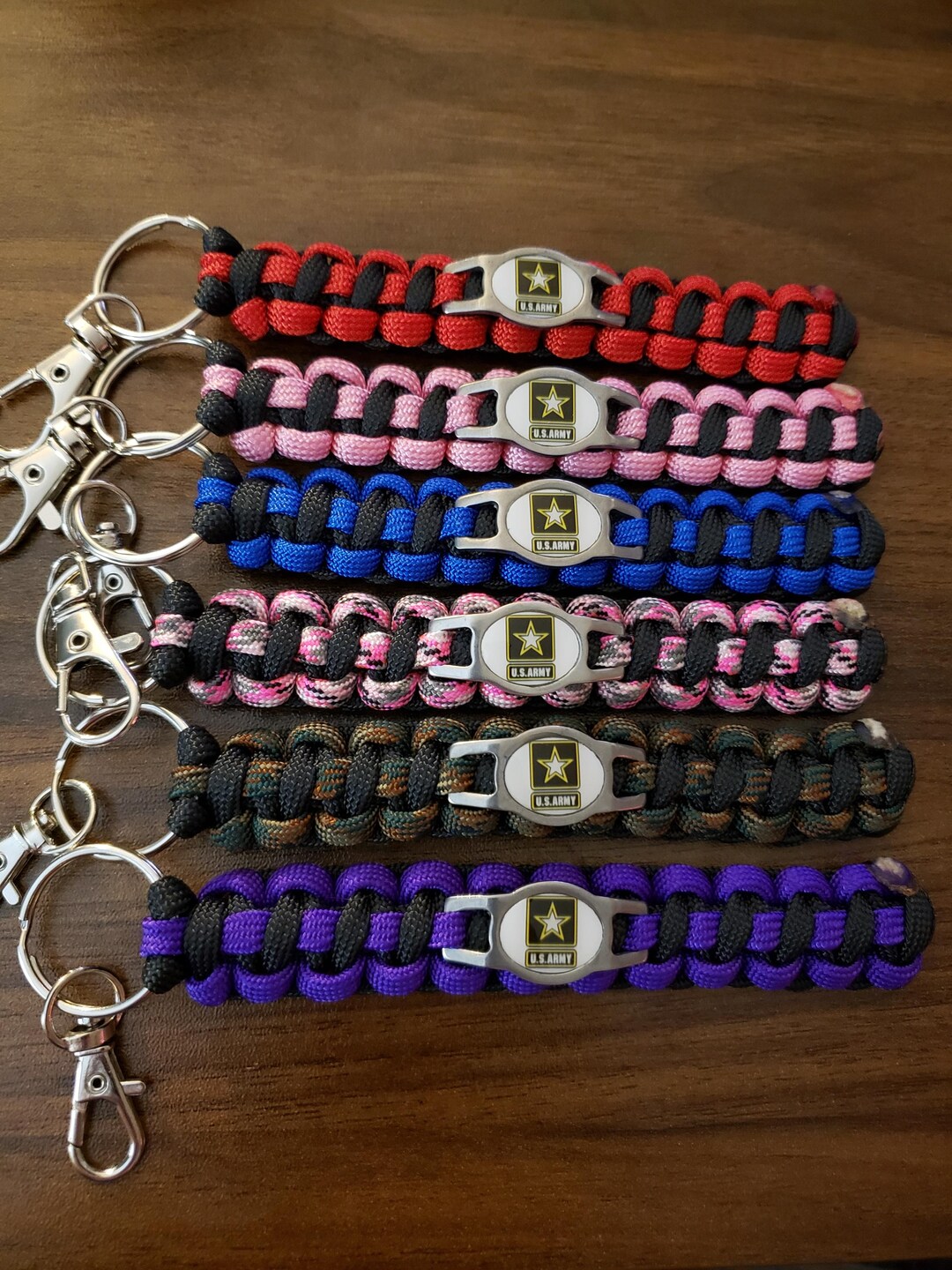 US Army United States Soldier Paracord Keychain Keychains - Etsy