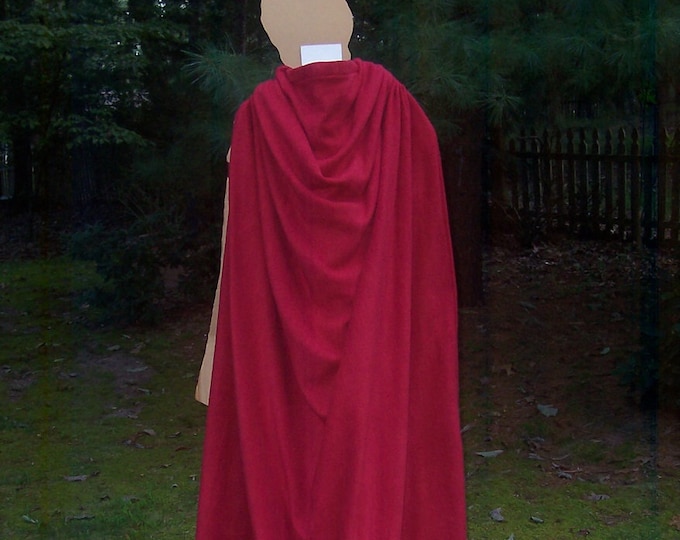 Spartan Cape From 300 - Fleece- King Leonidas - CAPE ONLY - Red Cape ...