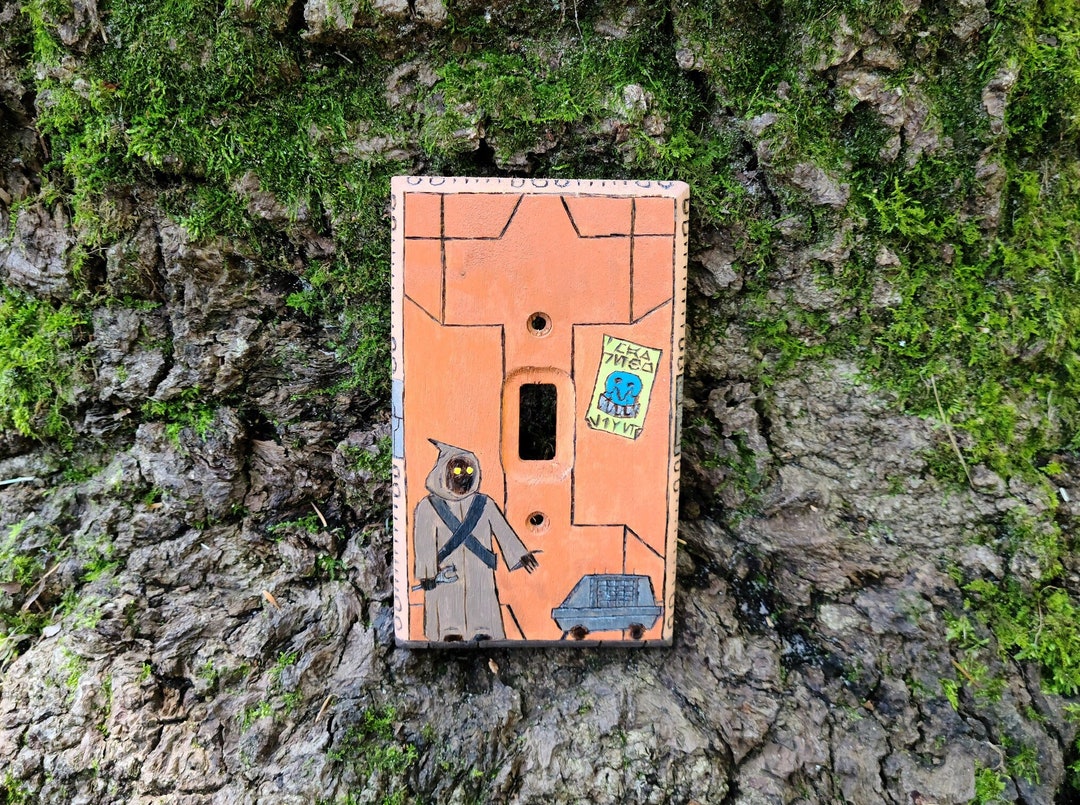 Star Wars Light Switch Cover – Jawa, Max Rebo, Mouse Droid - Art by ...