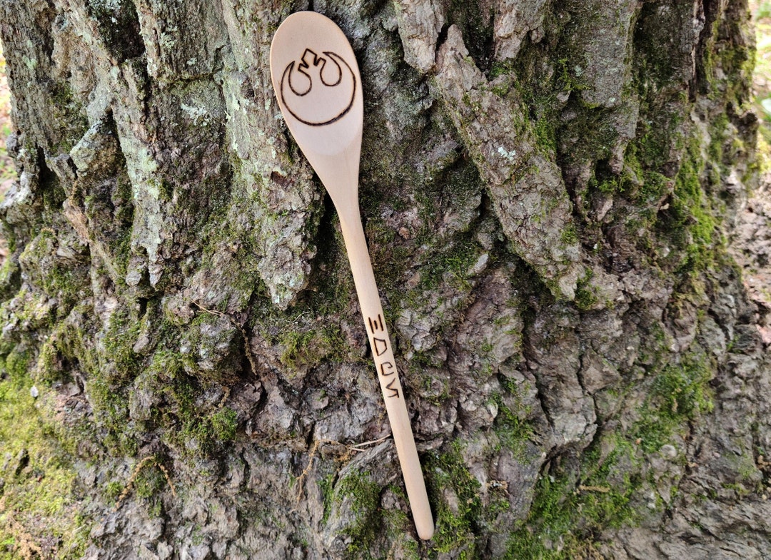 Star Wars Rebel Alliance Symbol Wooden Spoon Woodburned Star Wars ...