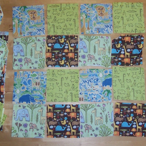 Baby Zoo Animal Quilt Fabric - Etsy