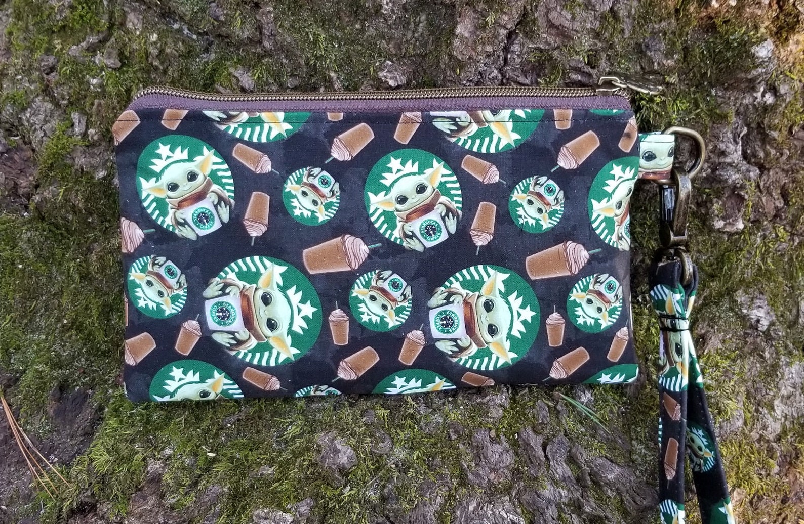 Star Wars Grogu Baby Yoda Zipper Pouch - Wristlet Purse Bag - Etsy