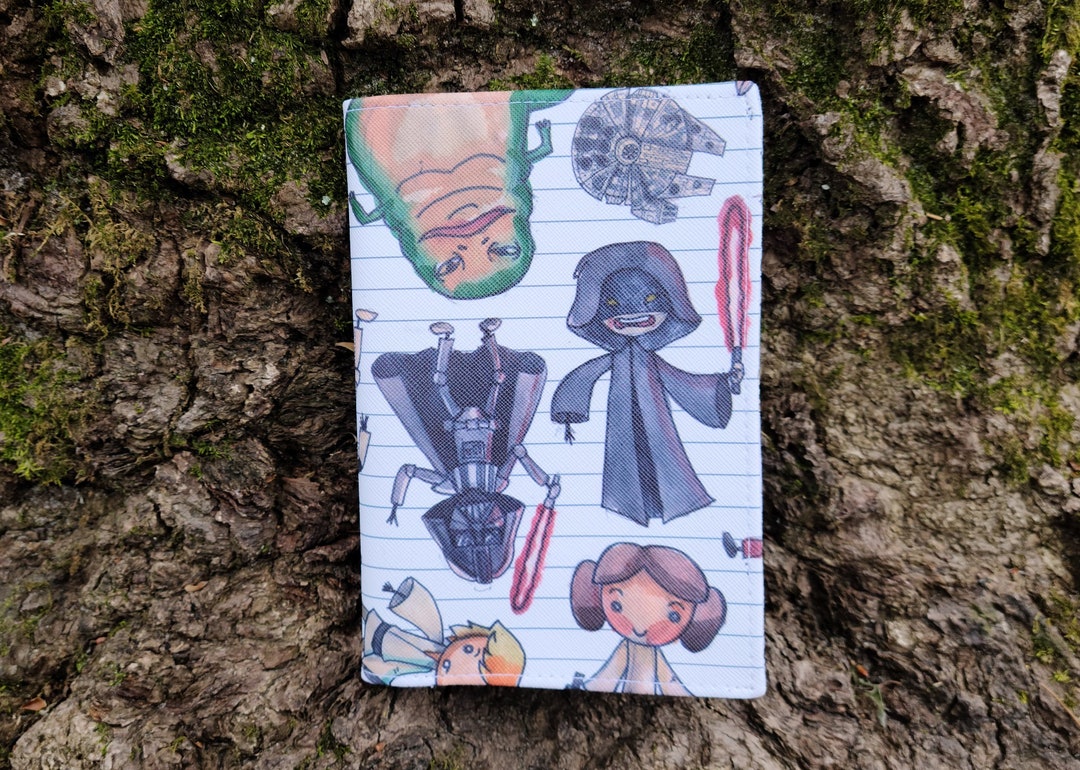 Small Star Wars Character Doodles Book Cover Star Wars Notebook Cover ...